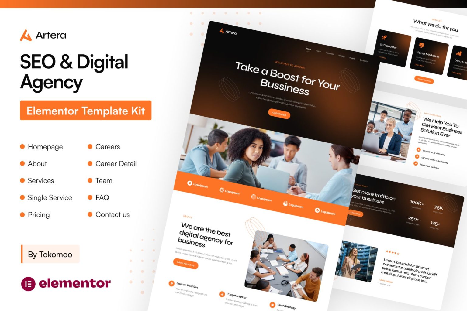 Elementor Template Kits - TokoMoo
